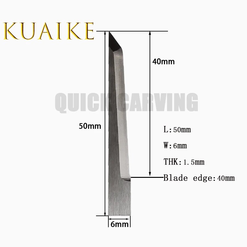 10 шт. пенопластовый вибрирующий нож, удлиненное утолщенное режущее лезвие, резак с ЧПУ, пенопластовая доска, вибрирующий нож 10PCS 50X6X1.5mm