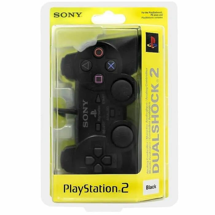 Проводной геймпад Dualshock 2 для PS2 MyPads (Черный)