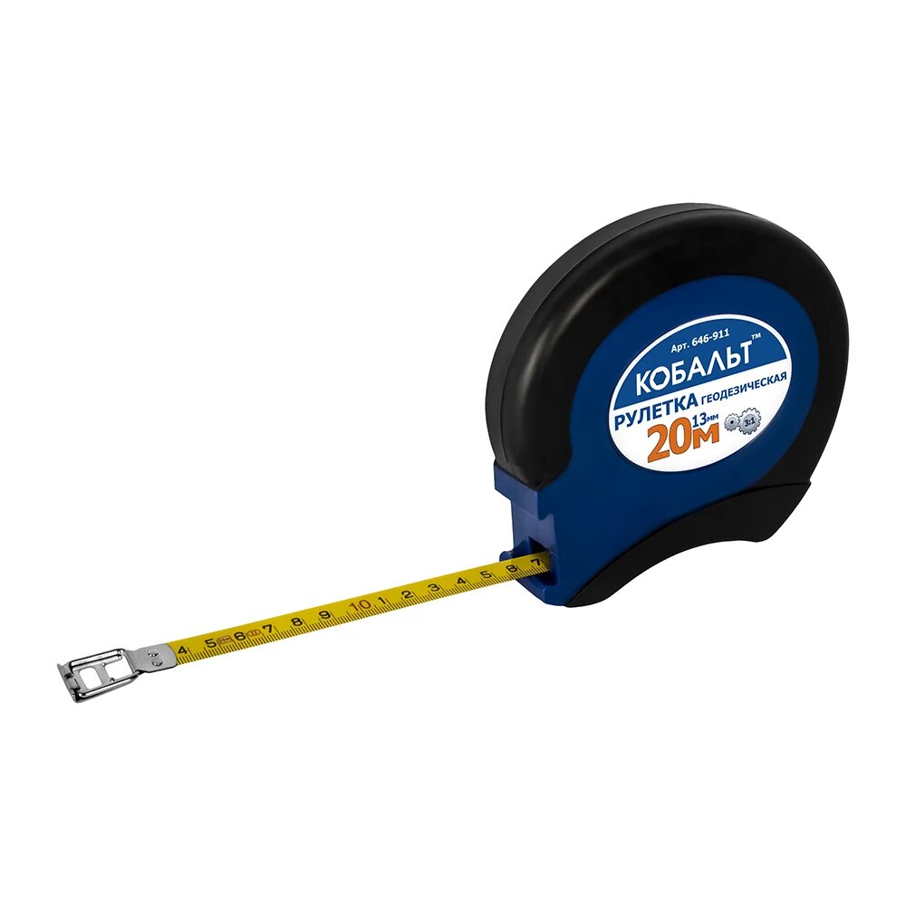 Кобальт Рулетка геодезическая 20м x 13мм 646-911