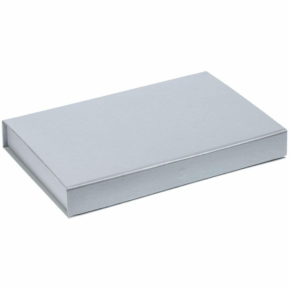 Коробка Silk, серебристая, 27х18х3,5 см
