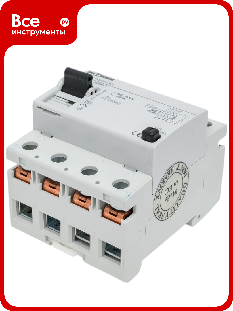 Устройство защитного отключения ABL УЗО 4P 16 A 300 мA, тип АC FIW4130 RW4130