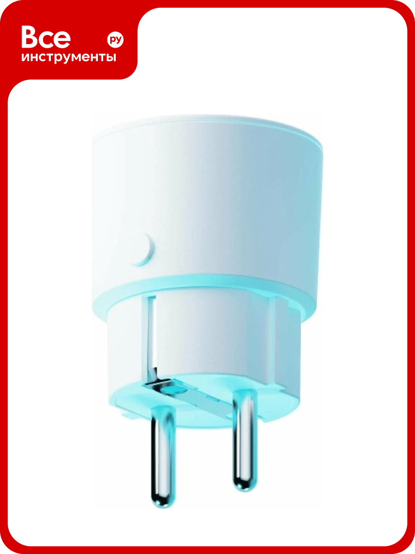 Умная розетка Sber SBDV-00123W, Белый, защищенная