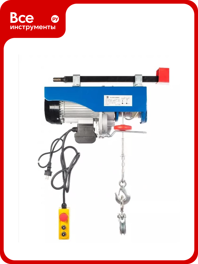 Таль электрическая TOR PA 600/1200 кг, 12/6 м (серия T) 1047547