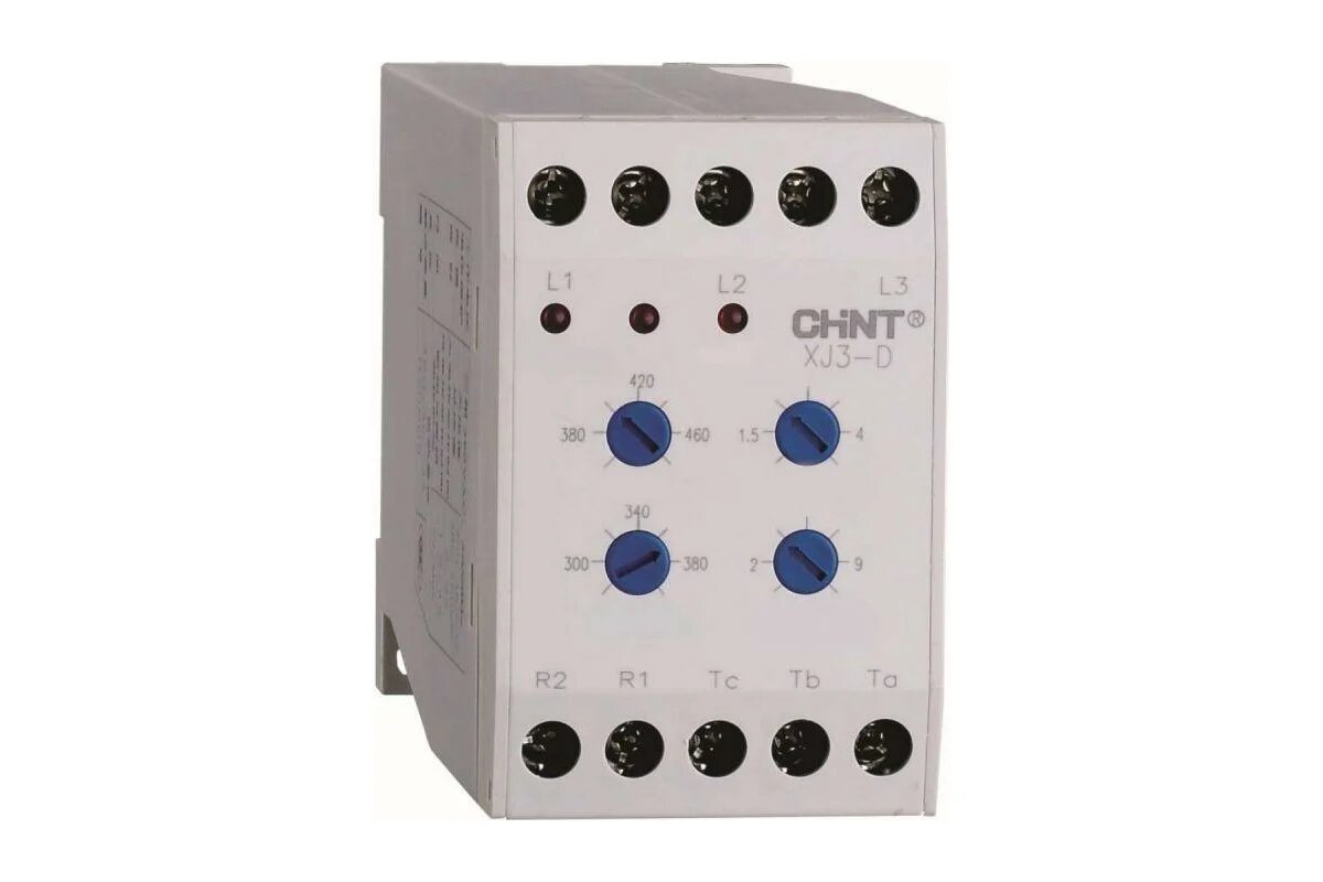 CHINT Реле контроля фаз XJ3-D AC 380В 284003 для систем электроснабжения и защиты