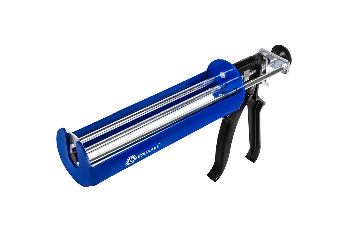 Кобальт Пистолет для химических анкеров, 3-х штоковый поршень, 380-410 мл корпус