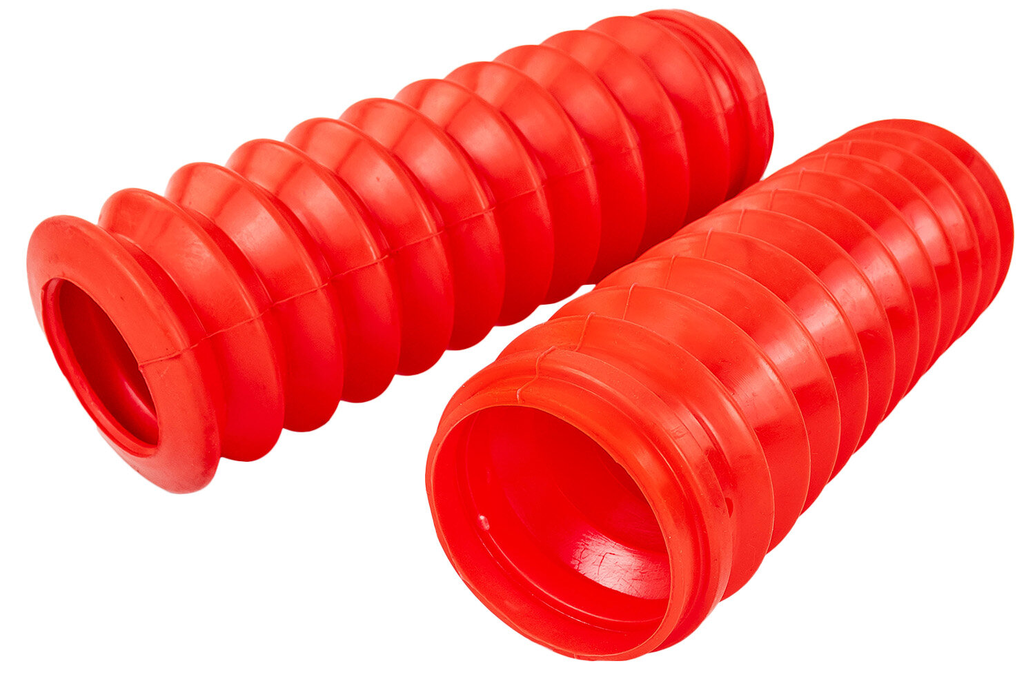 Комплект красных силиконовых пыльников задних амортизаторов, 2 шт на ВАЗ 2108-2115, Лада Гранта, Калина, Приора