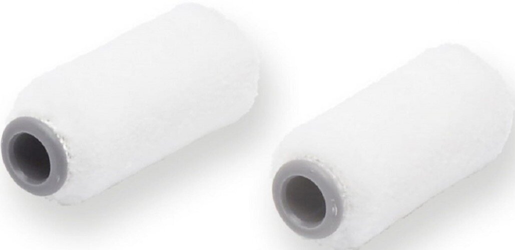 Ролик для валика Anza / Анза ELITE Filt бюгельный мини без ручки, из войлока, ворс 5мм, диаметр 15мм, длина 50мм, 2шт. / строительство и ремонт