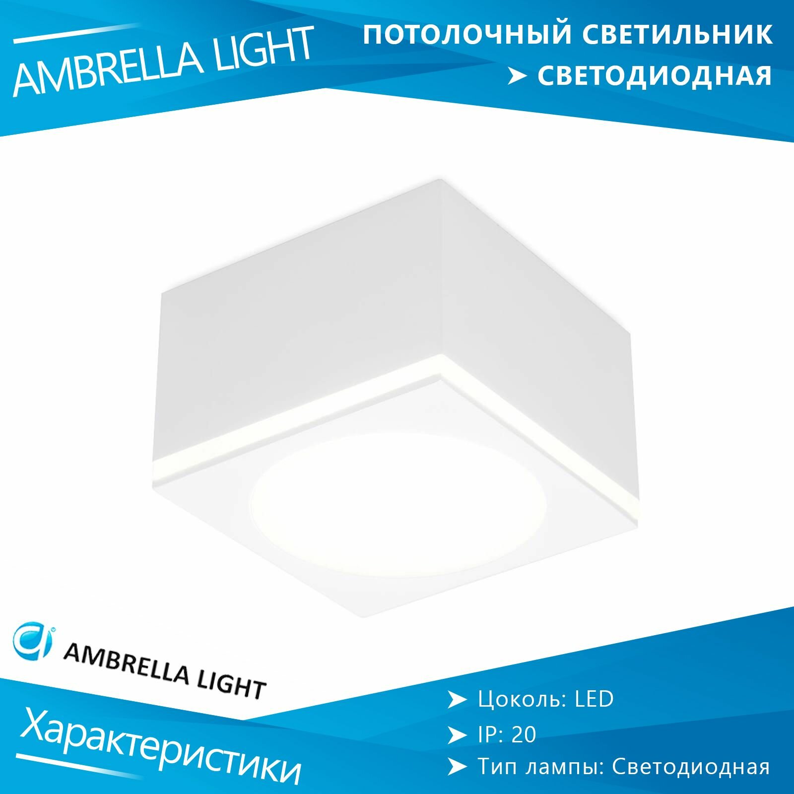 Светильник накладной светодиодный точечный Ambrella Light TN266, 12W