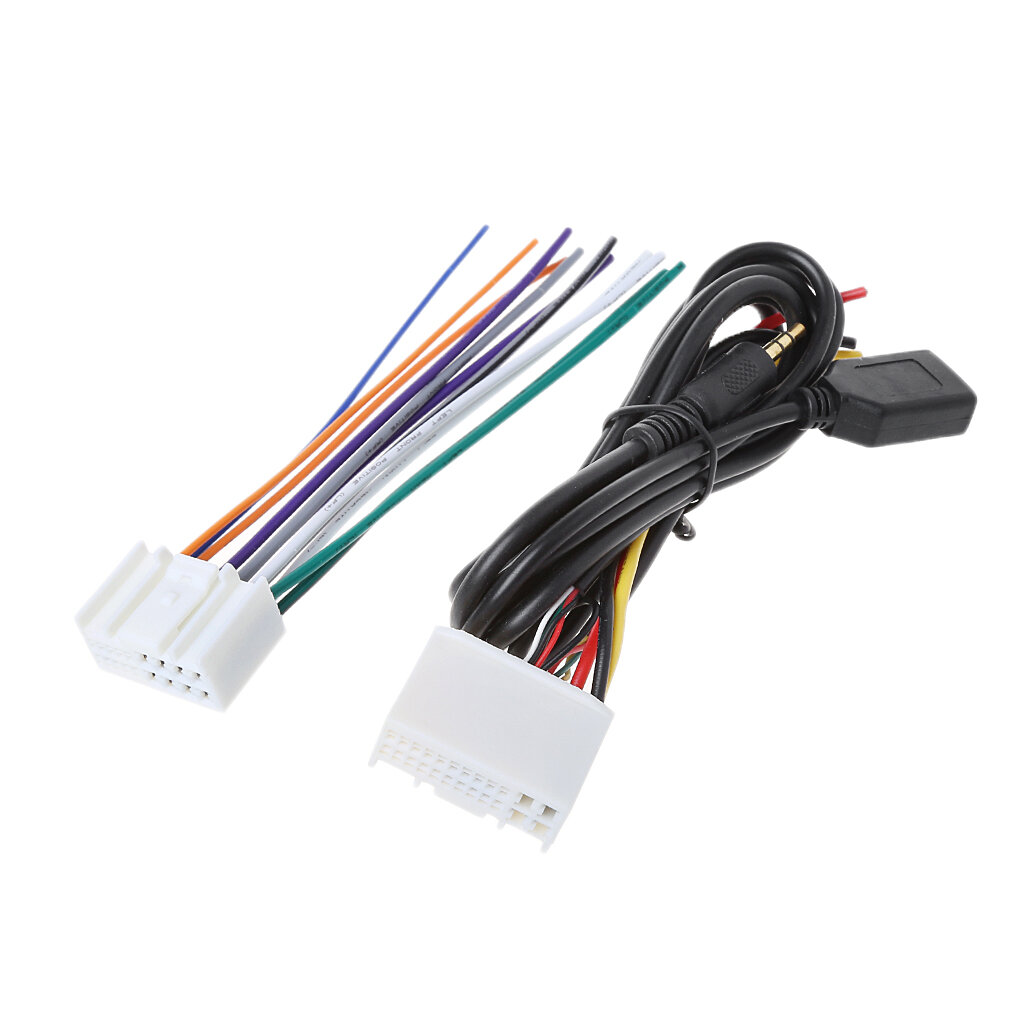 Адаптер для автомобильного радио с USB и AUX, защита от