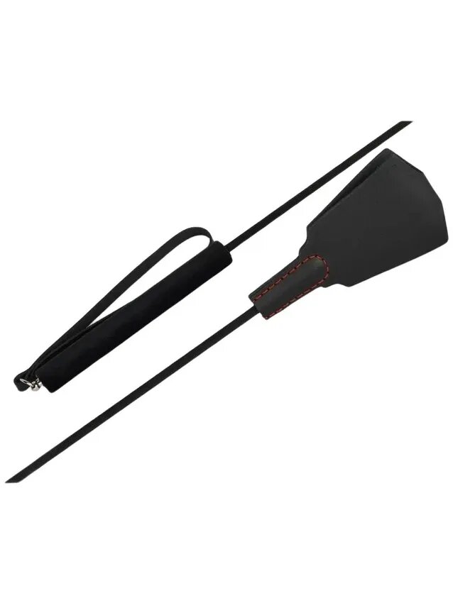 Черный классический стек-лопатка "Готика" - 77 см, Sitabella, натуральная кожа, черный