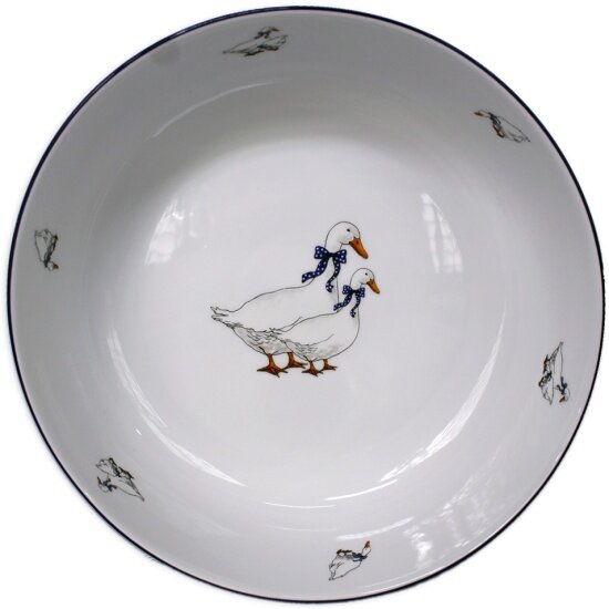 Салатник Thun 1794 круглый "Palace", декор "Гуси", 28 см. (P1090687JQZ2642300)