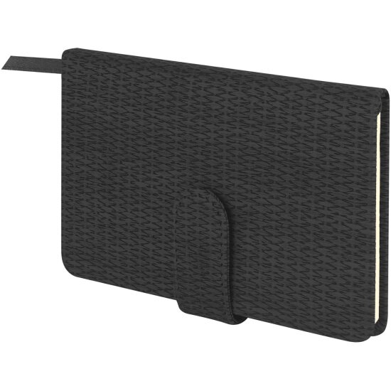 Еженедельник датированный Brauberg 2026 малый формат 95х155 мм, А6, "Augustus", под кожу, черный, 117186