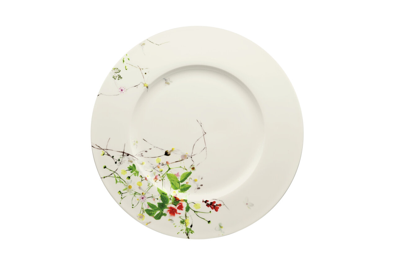 Тарелка Rosenthal Fleurs Sauvages, 33см, костяной фарфор, можно в СВЧ