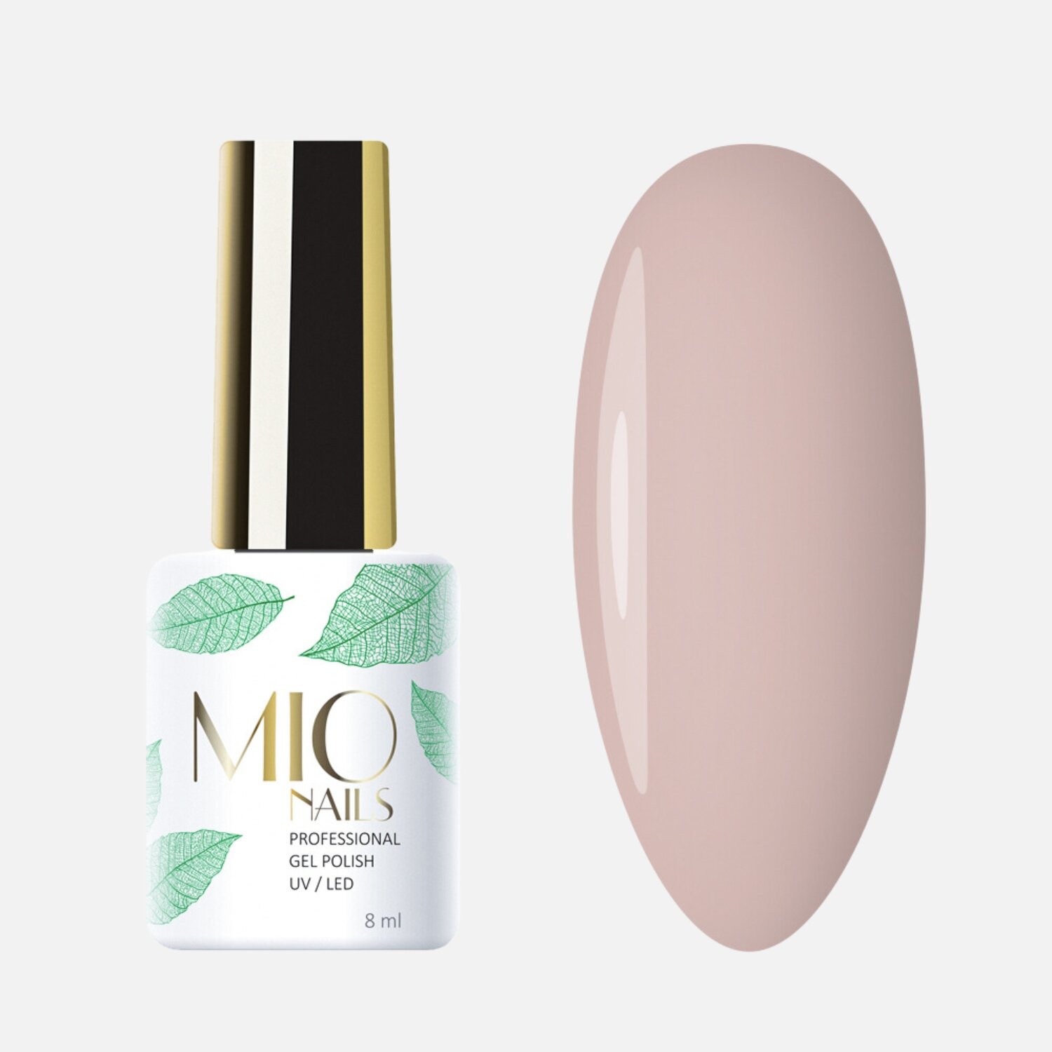Гель-лак MIO Nails №C-17 Латте 8 мл нежный серо-бежевый оттенок