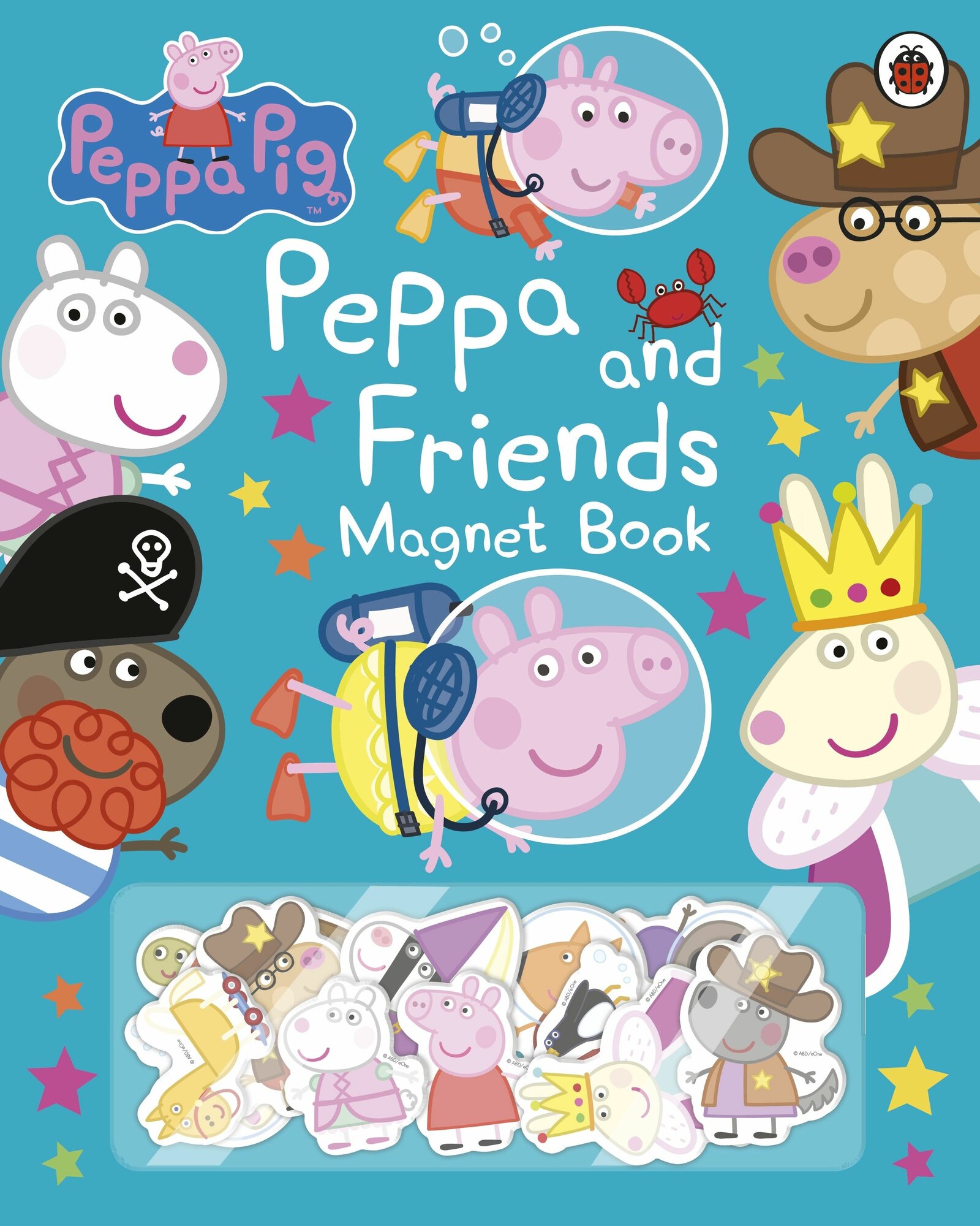 Книга Ladybird "Peppa Pig Magnet Book", твердый переплет, картонная, 274x217х10 мм