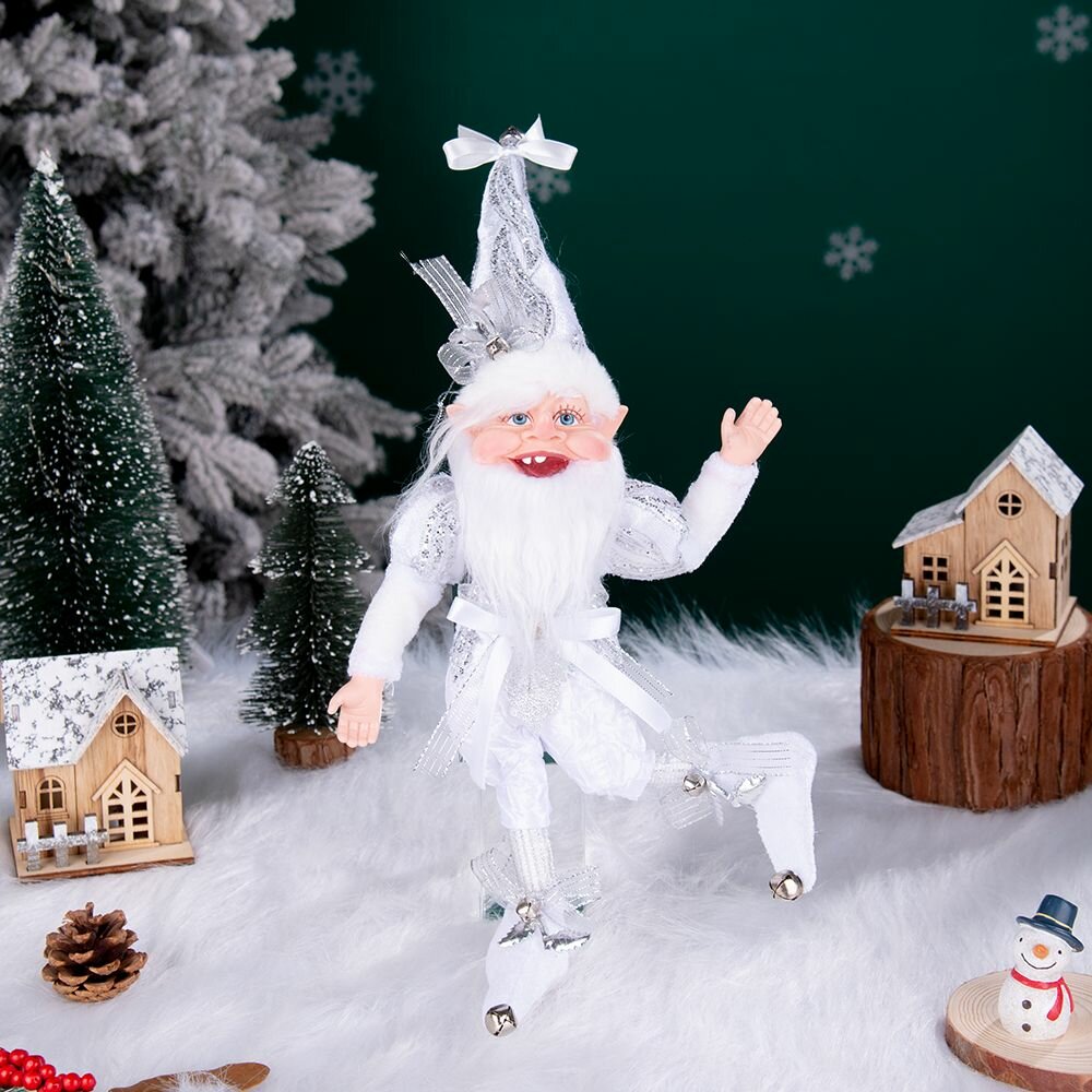 Рождественские мальчик эльфы 40 см кукла новогодняя