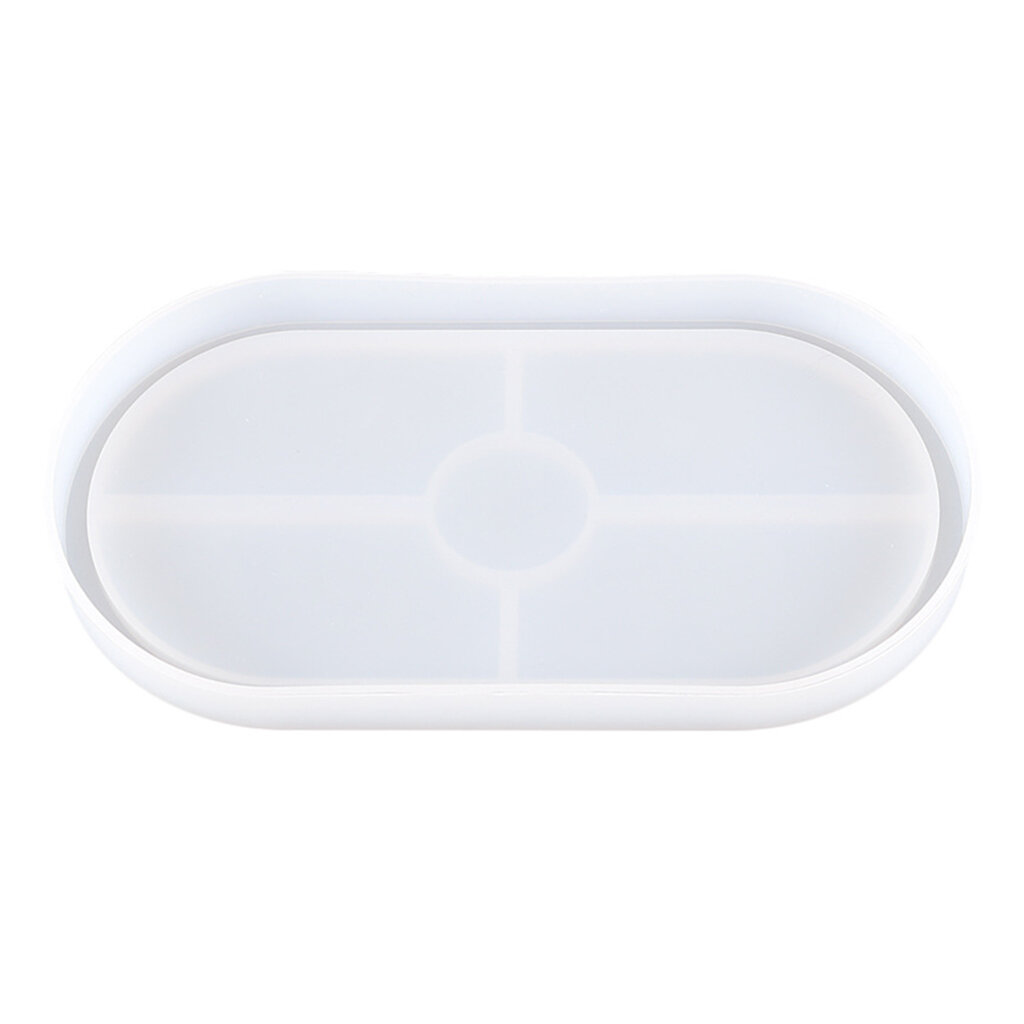 Эпоксидная Смола Плесень Овальная Тарелка Блюдо Чашка Коврик Силиконовая Форма DIY Ремесла Декор Плесень