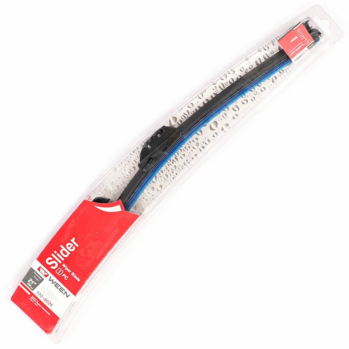 Стеклоочиститель Бескаркасный 21/530Mm Адаптеры (Крючок , Side Pin, Push Button, Pinch Tab, Top Lock)(Ween 100-4021) — фото 1