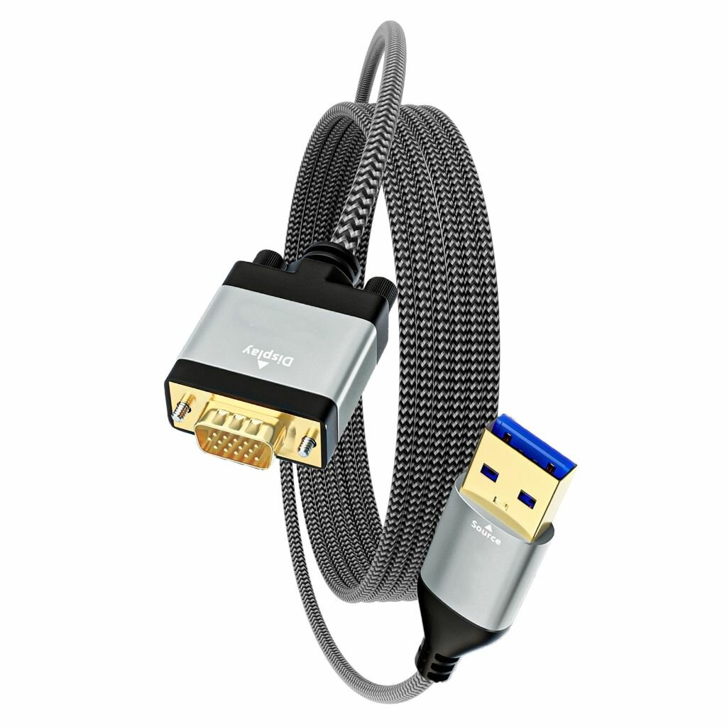 Видеокабель типа "мужчина-мужчина" USB3.0-VGA