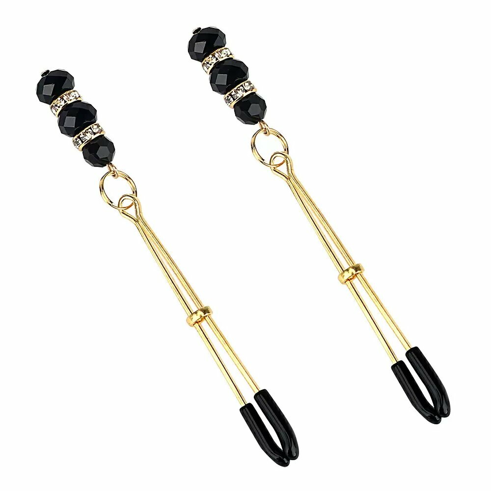 Зажимы для сосков Kanikule NC-P009, металлические, с бусинами, водонепроницаемые