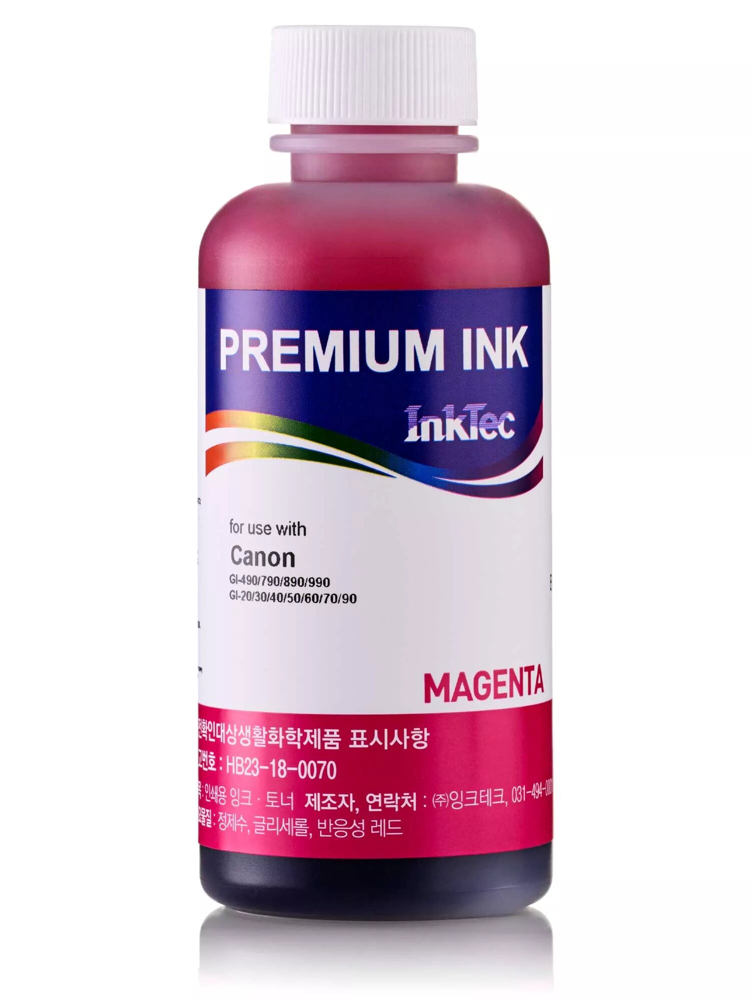 Чернила, краска для Canon GI-490 M, 100 мл, пурпурные