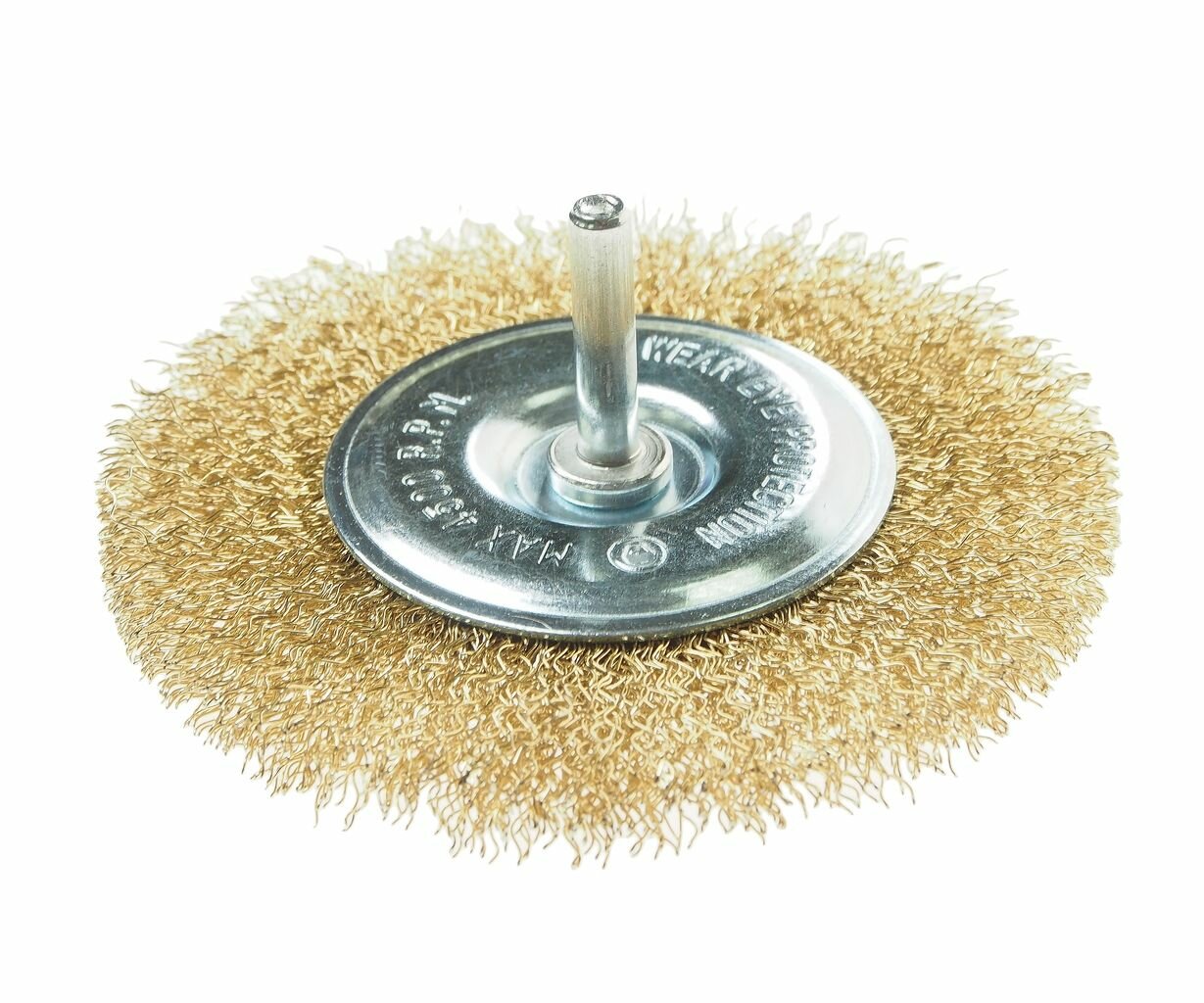 Кордщетка для дрели дисковая 100мм латунь, арт ER31101 эврика