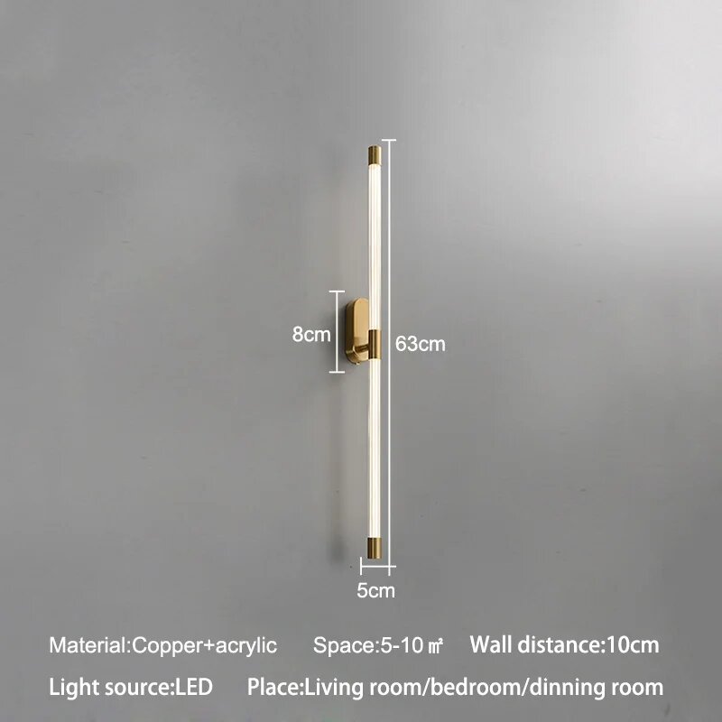 Настенный светильник Nordic Line, 63см, Gold 63CM, Neutral light