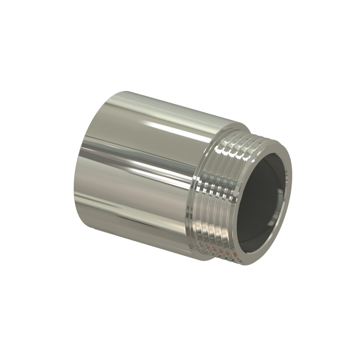 Удлинитель 1/2"х 20 мм, латунный, хромированный, РТП | 25206