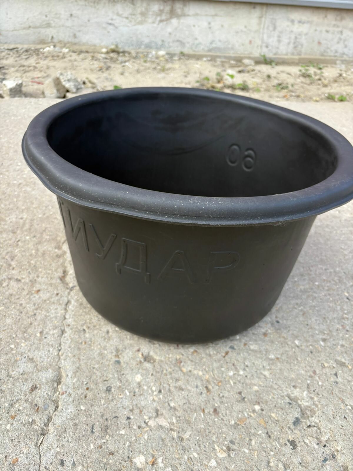 Корыто круглое большое антиударное 60 л, диаметр 47см, высота 33 см