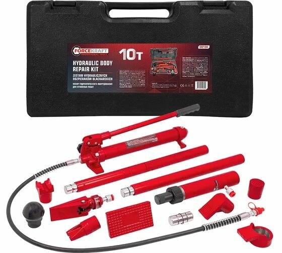 Набор гидравлического оборудования для правки кузова 10т FORCEKRAFT