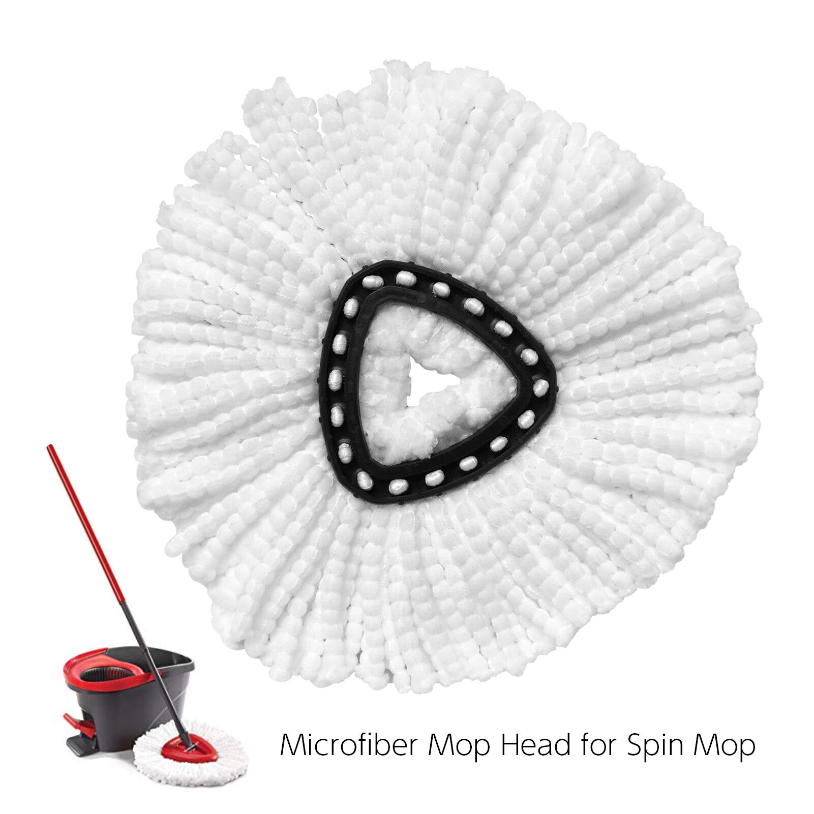 Microfiber Mop Head for Spin Replacement O-Cedar/ Vileda 360 Degree Easy Cleaning Mopping Refill Accessories