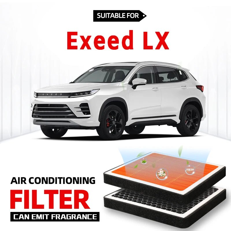 Для Exeed LX Фильтр салона Воздушный фильтр Фильтр кондиционера с активированным углем с ароматом для очистки воздуха салона автомобиля, Exeed LX