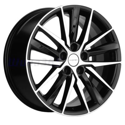 Литой колесный диск Khomen Wheels KHW1807 (Hyundai i40) 8x18/5x114,3 ET46 D67,1 Black-FP