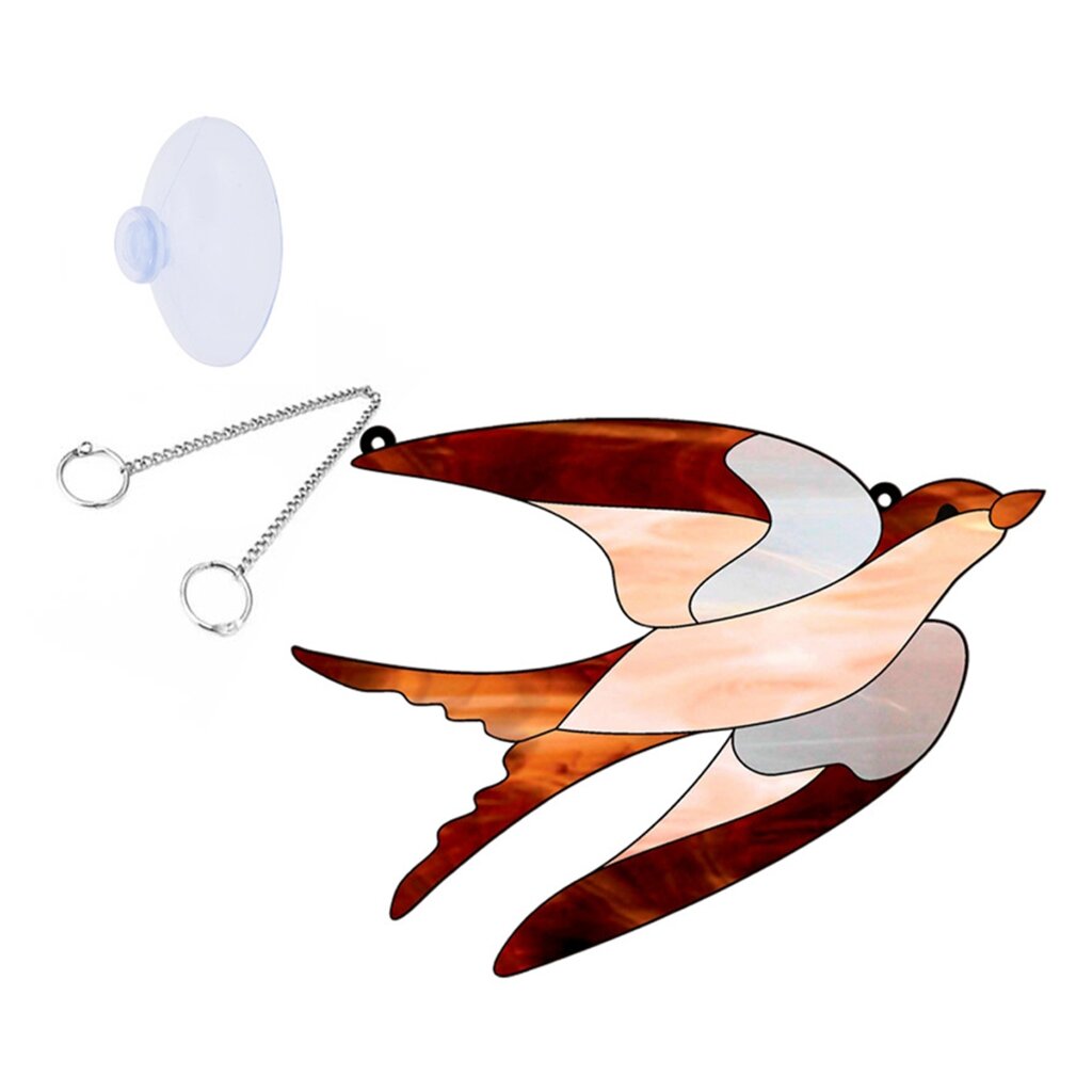 Витражи-ловцы солнца "Птицы на ветке"