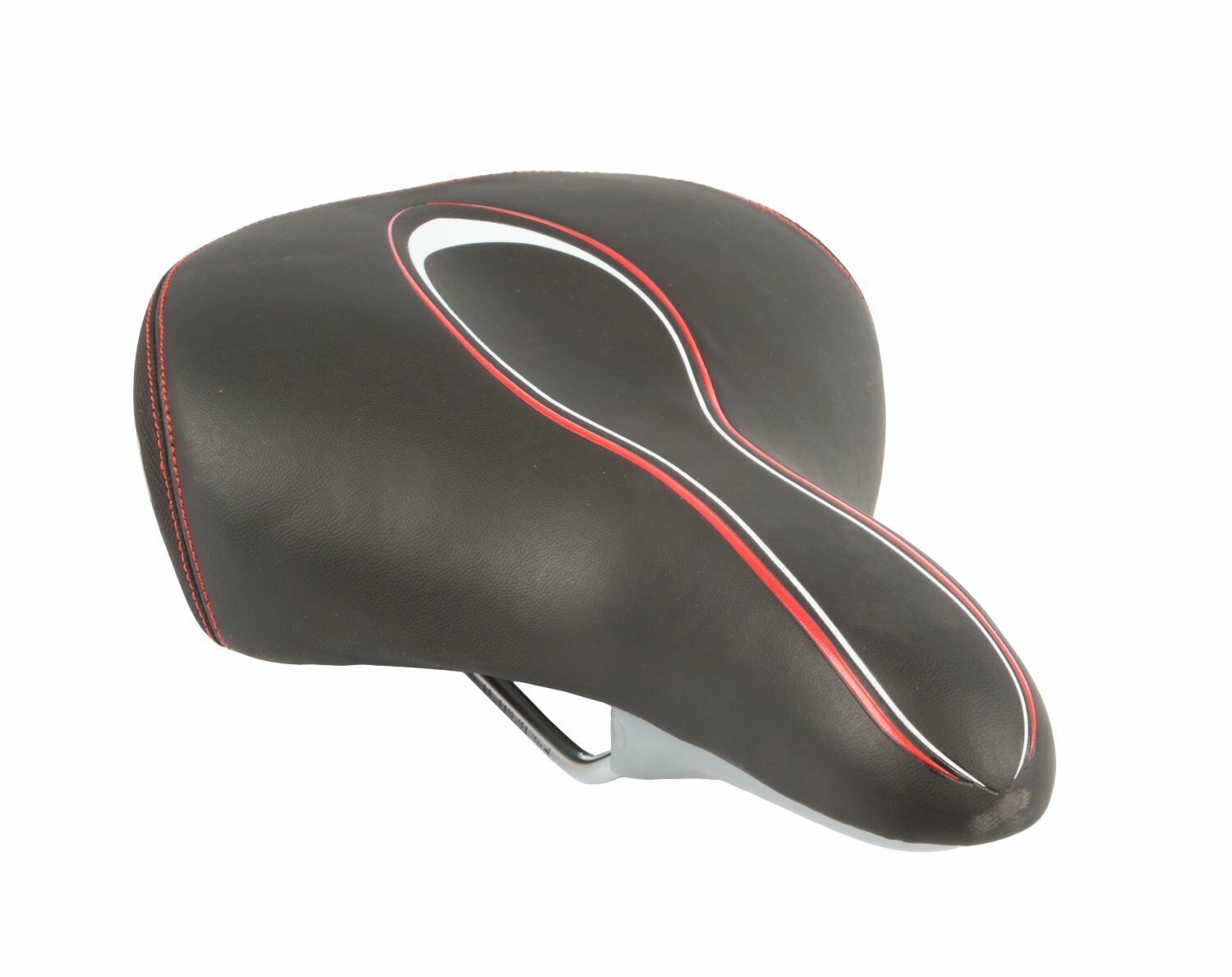 Велосипедное седло Velo End Zone VL-6217, эластомер, черный/серый