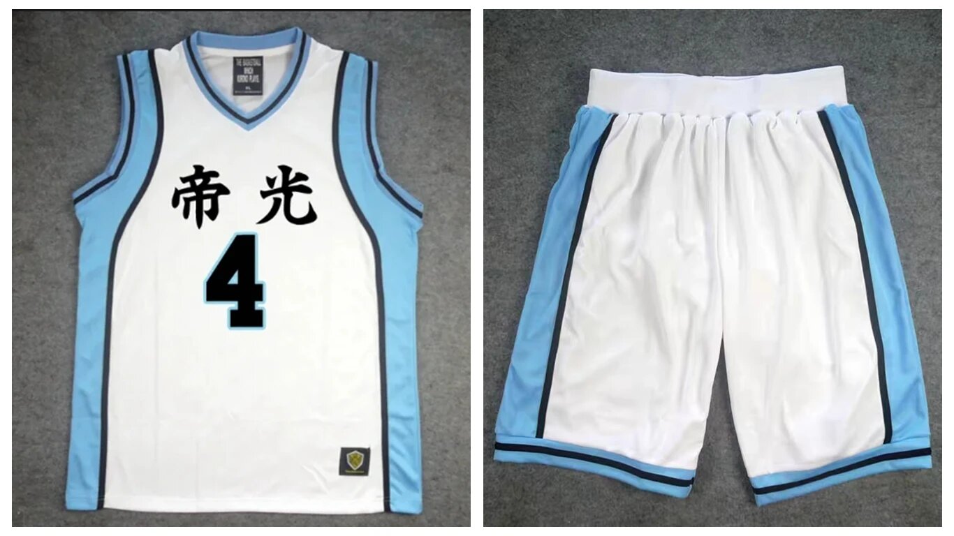Косплей костюм Kuroko No Basuke Kise Ryota L, No 4 set