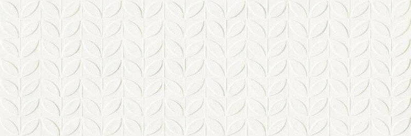 Керамическая плитка Marazzi Ragno Vida Struttura Foglia 3D Bianco Rett RA6J настенная 30х90 см белый
