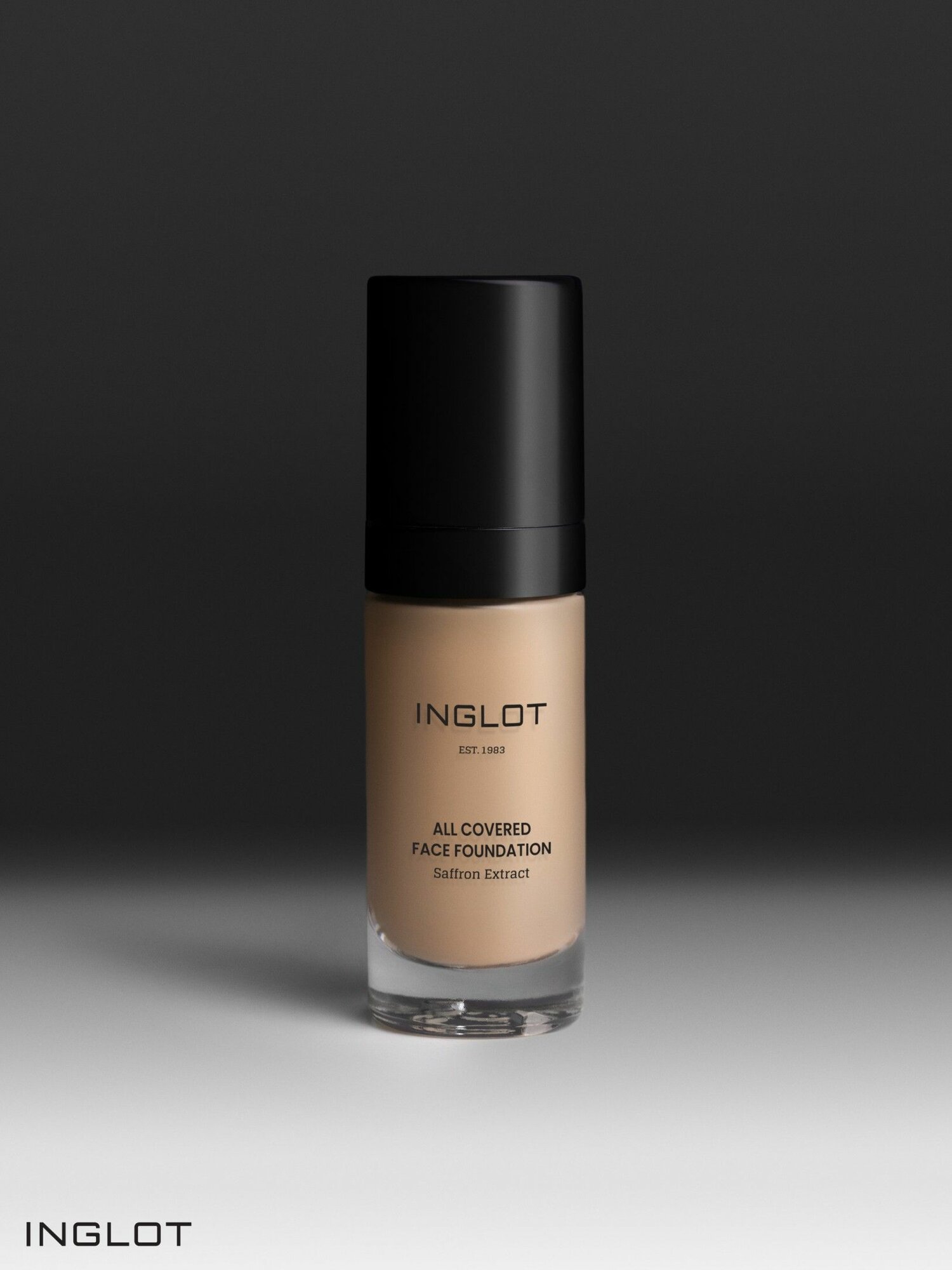Тональная основа Inglot All Covered Face Foundation LC 011, светло-песочный, сатиновый финиш