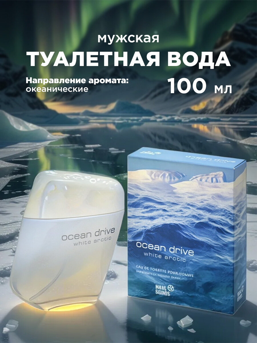 Positive Parfum Туалетная вода мужская Ocean Drive White Arctic океаническая 100 мл