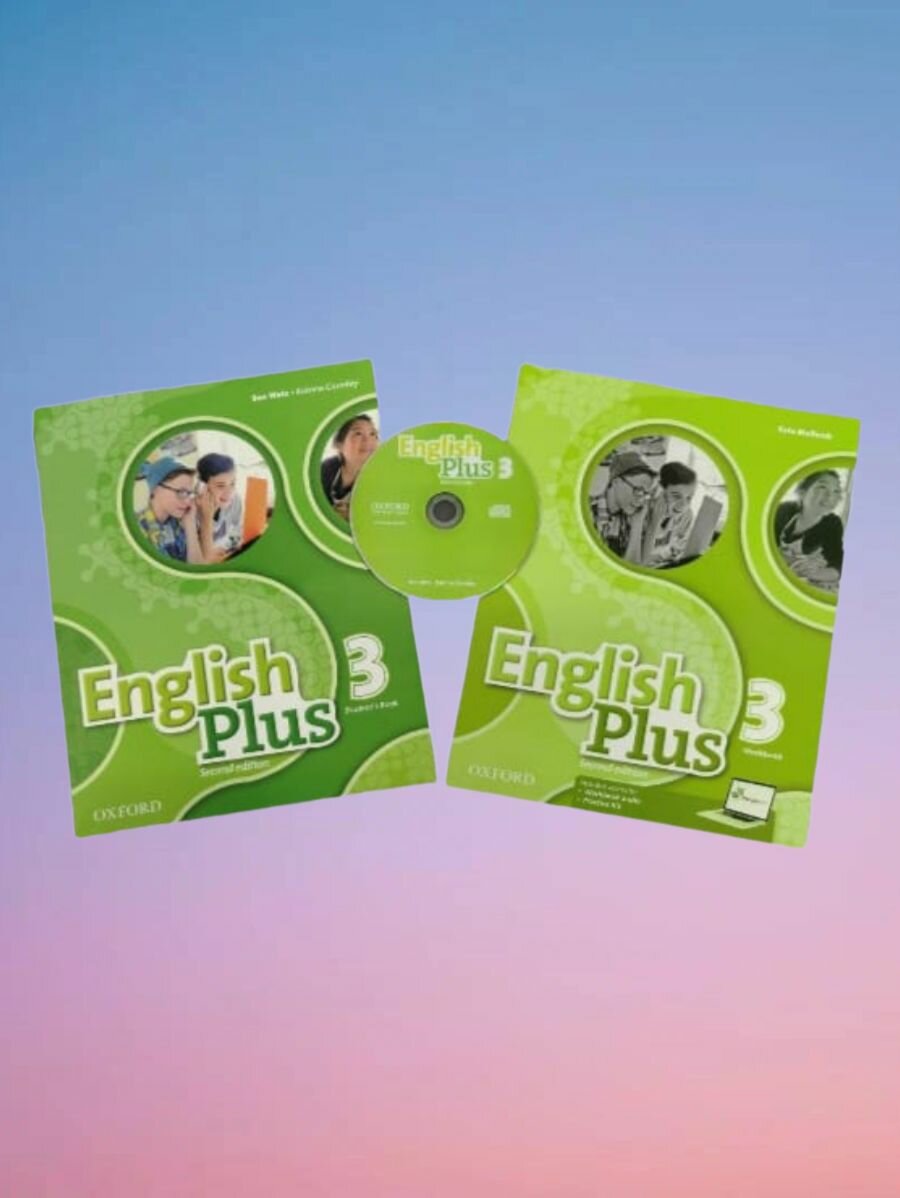 English Plus 3 Second Edition (Полный комплект: Studеnt's Вооk + Workbook + СD)