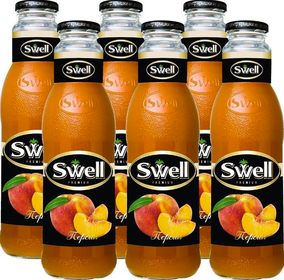 Swell Нектар Персик 0,75л./6шт. SWELL Соки и Нектары Производство - Россия