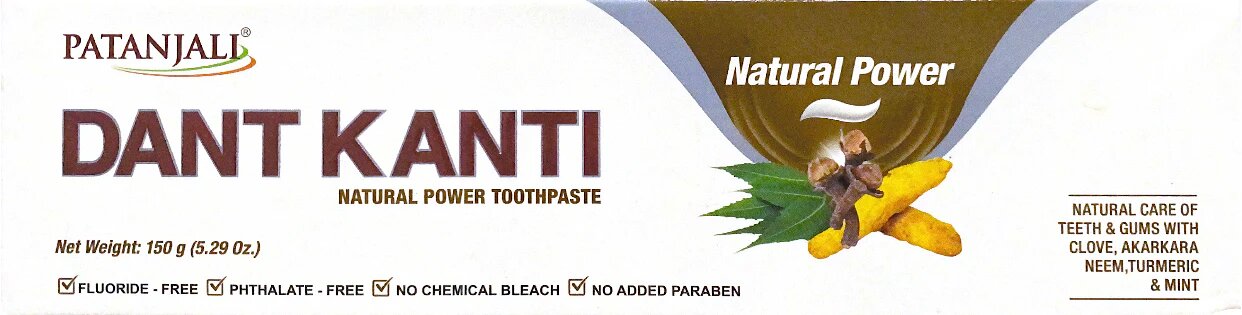 Зубная паста-гель Натуральная Сила Дант Канти Dant Kanti Natural Power, Patanjali 150 гр