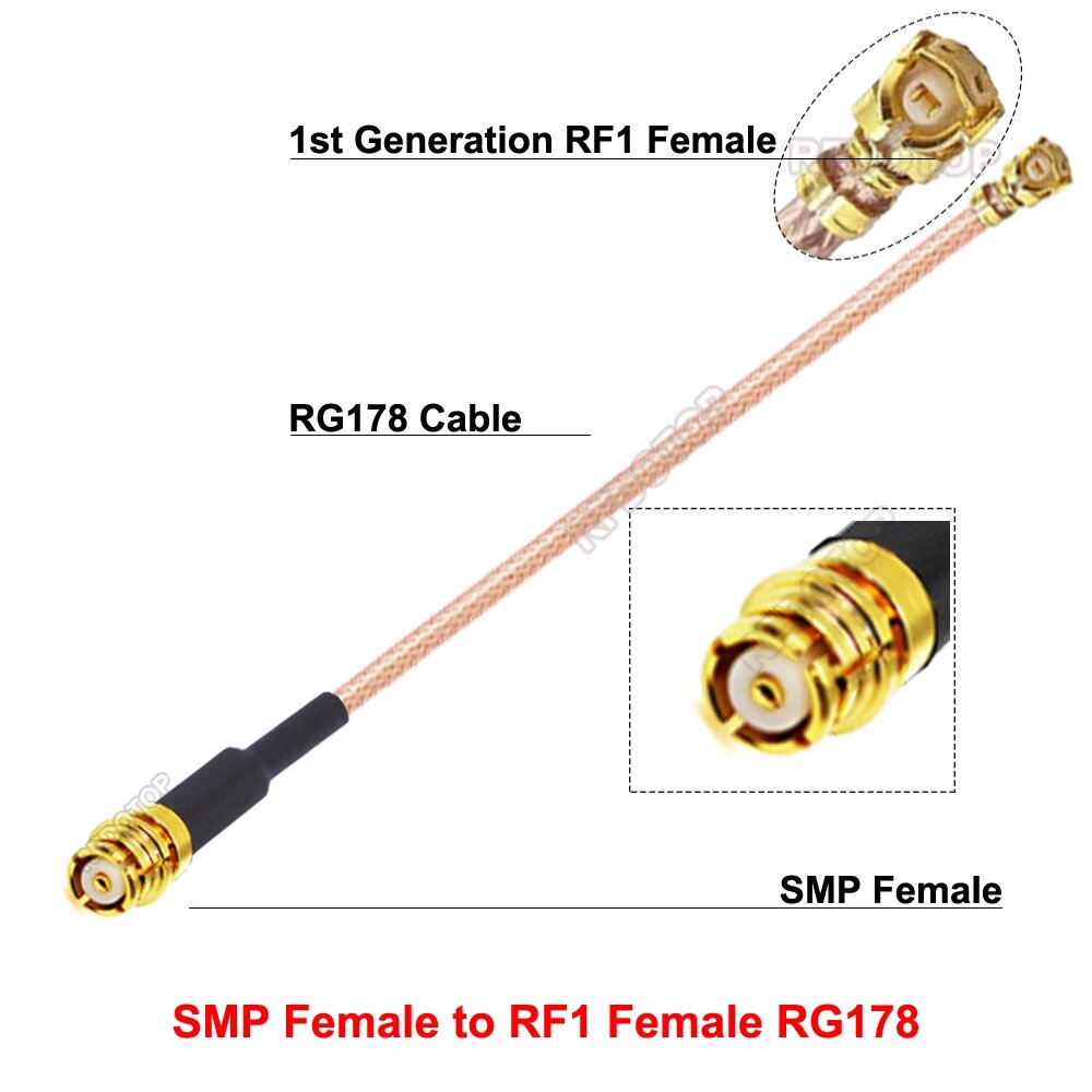 RFDOTOP разъем SMP-uFL/IPX/MHF1 кабель RG178 15cm, SMP F to RF1 178