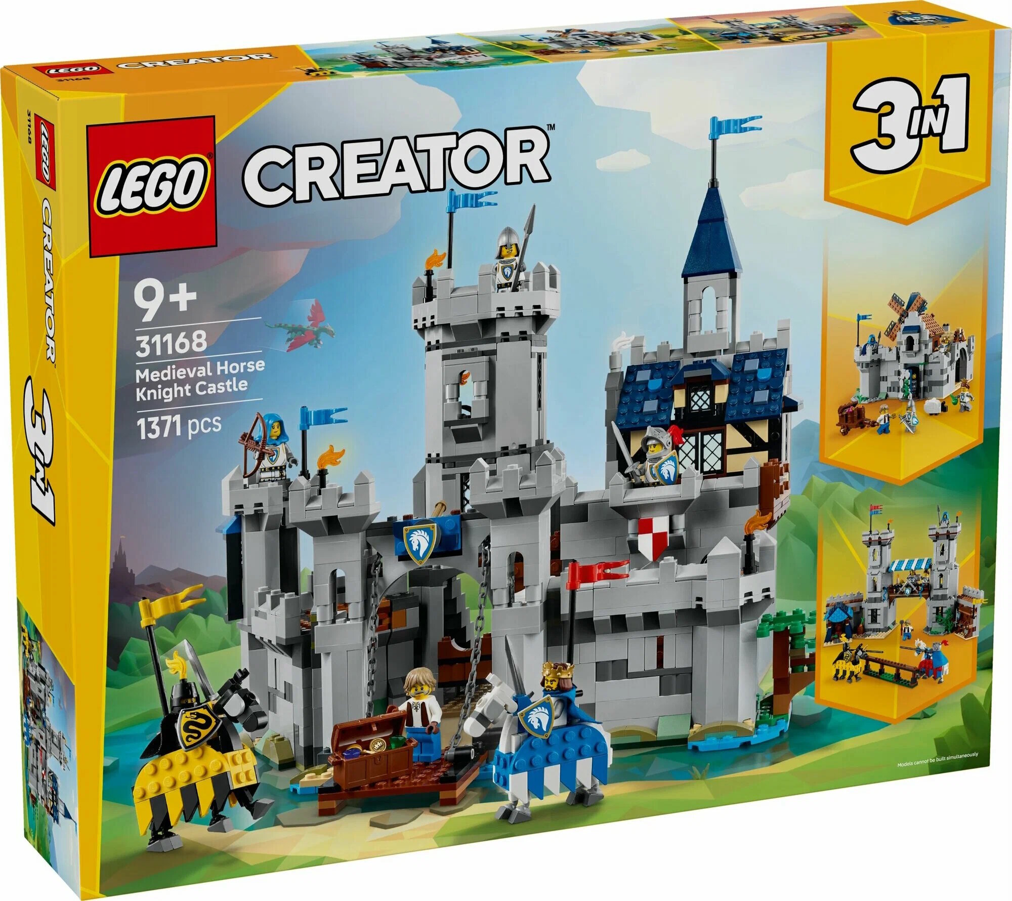 Конструктор LEGO Creator - Средневековый замок конных рыцарей 3 в 1 - Лего Креатор 31168