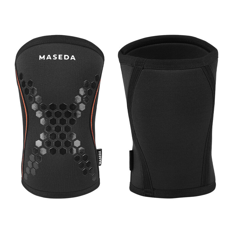 Наколенники Hercules, для дайвинга, 7мм, черно-оранжевые, размер M