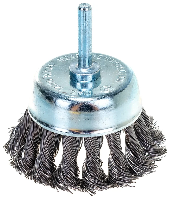 Кордщетка для дрели "чашка" 75мм крученая сталь matrix 74470
