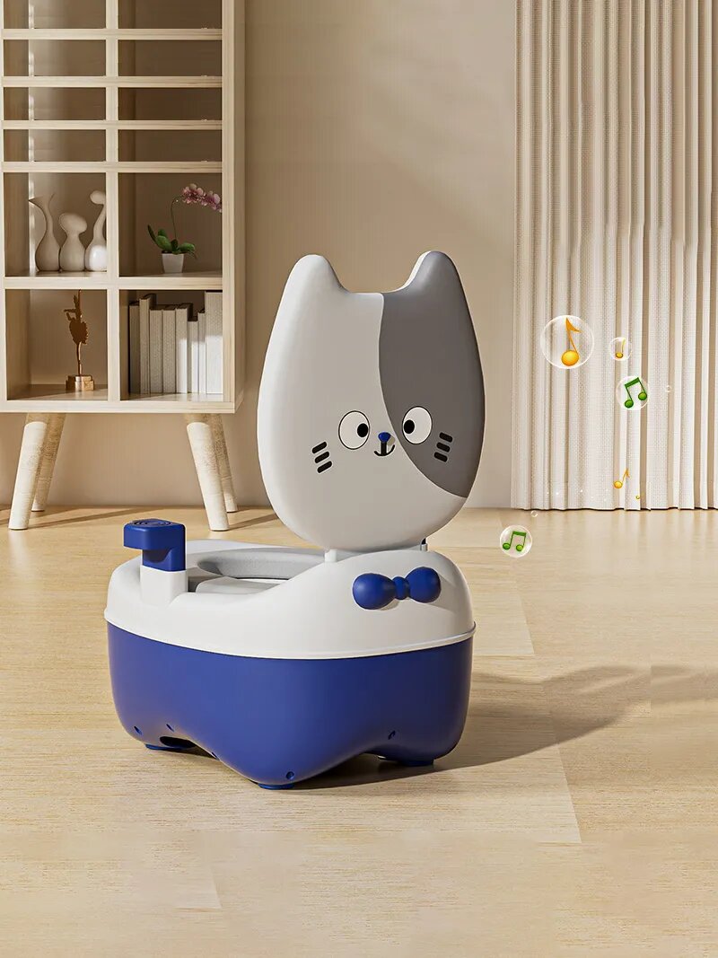 Музыкальный горшок, для мальчиков и девочек, с функцией защиты от брызг