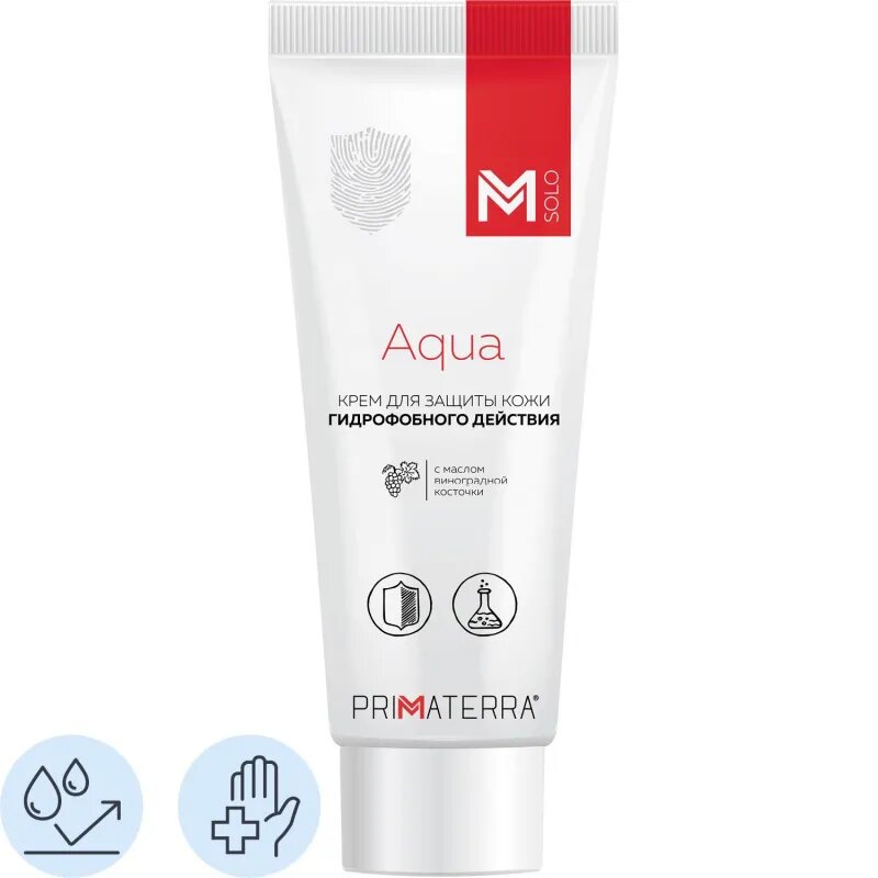 Крем защитный M SOLO Aqua, для рук, гидрофобный, 100 мл