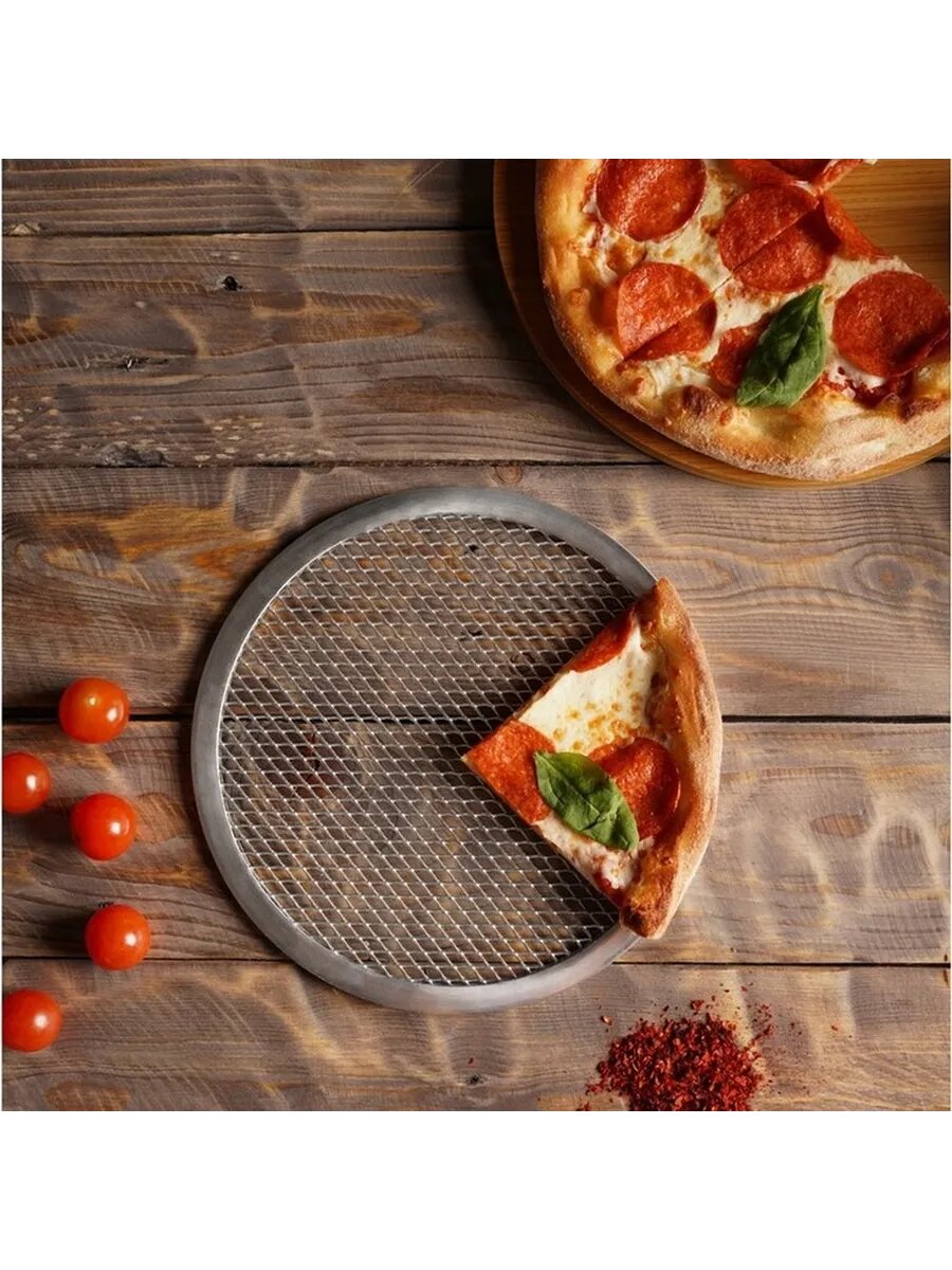 Стальная форма для пиццы 28 см с антипригарным покрытием