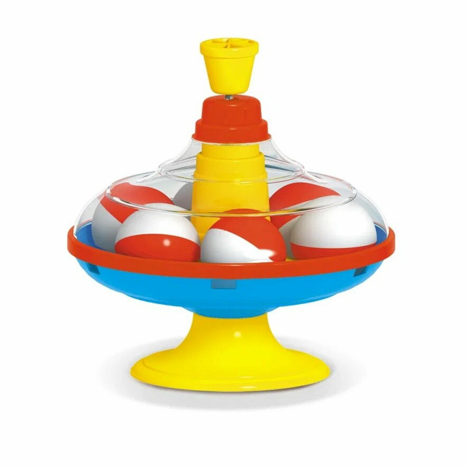 Юла большая с шариками, диаметр 16 см, цвет: разноцветный, возраст: от 1 года